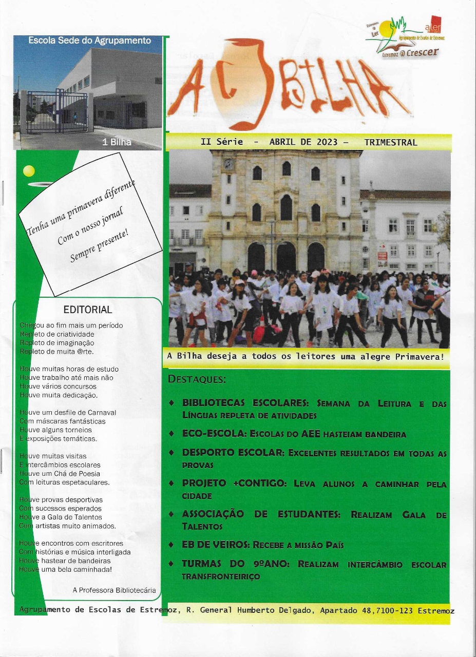 EM ESTREMOZ: ANTÓNIO TELMO EVOCADO NO JORNAL ESCOLAR «A BILHA ...